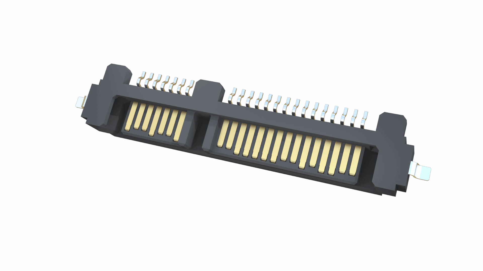 304_SATA 22 PIN PLUG; 板上高度1.70mm – 煜頂精密股份有限公司｜連接器｜高速傳輸線